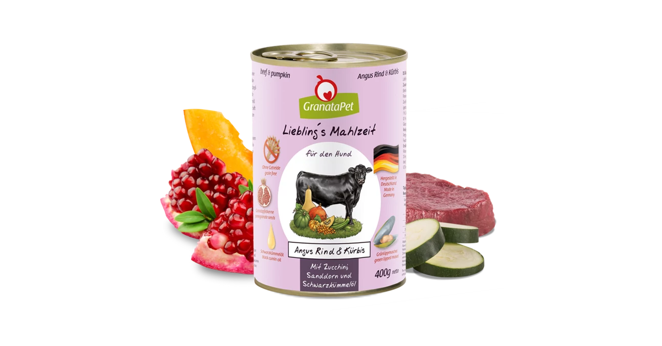 GranataPet Liebling´s Mahlzeit Angus marha és sütőtök konzerv ...