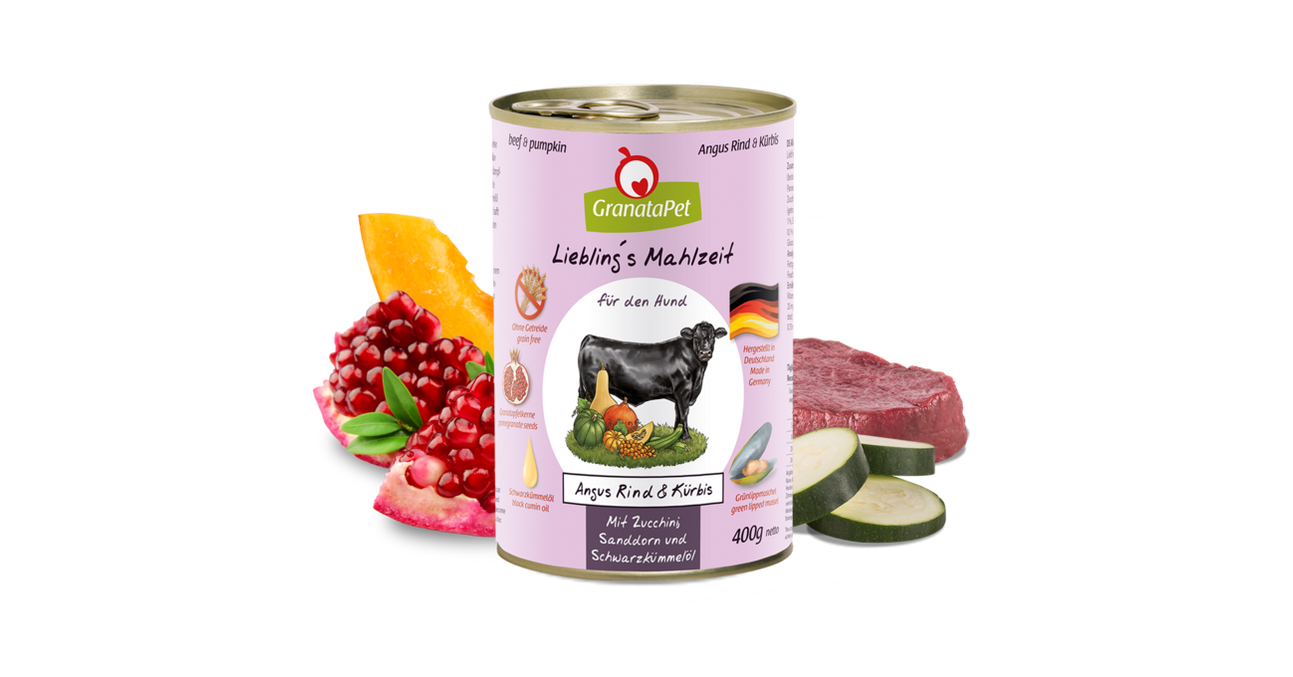GranataPet Liebling´s Mahlzeit Angus marha és sütőtök konzerv ...